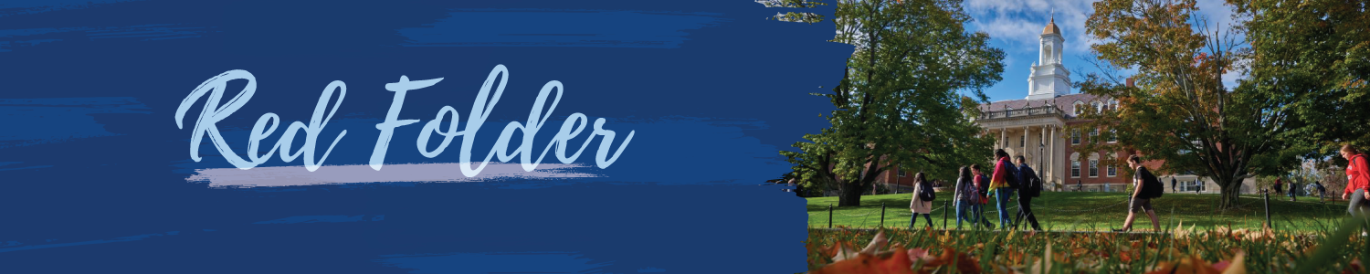 Red Folder | Student Health and Wellness